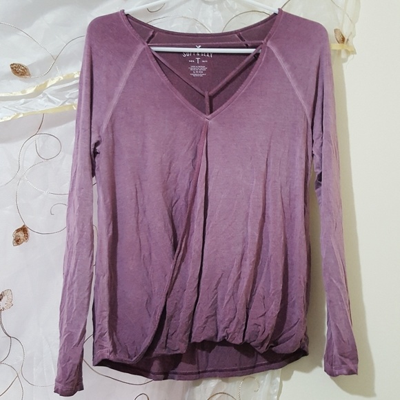 American Eagle Outfitters | Tops | Ae Soft Sexy Ombre Triangle Strap ...